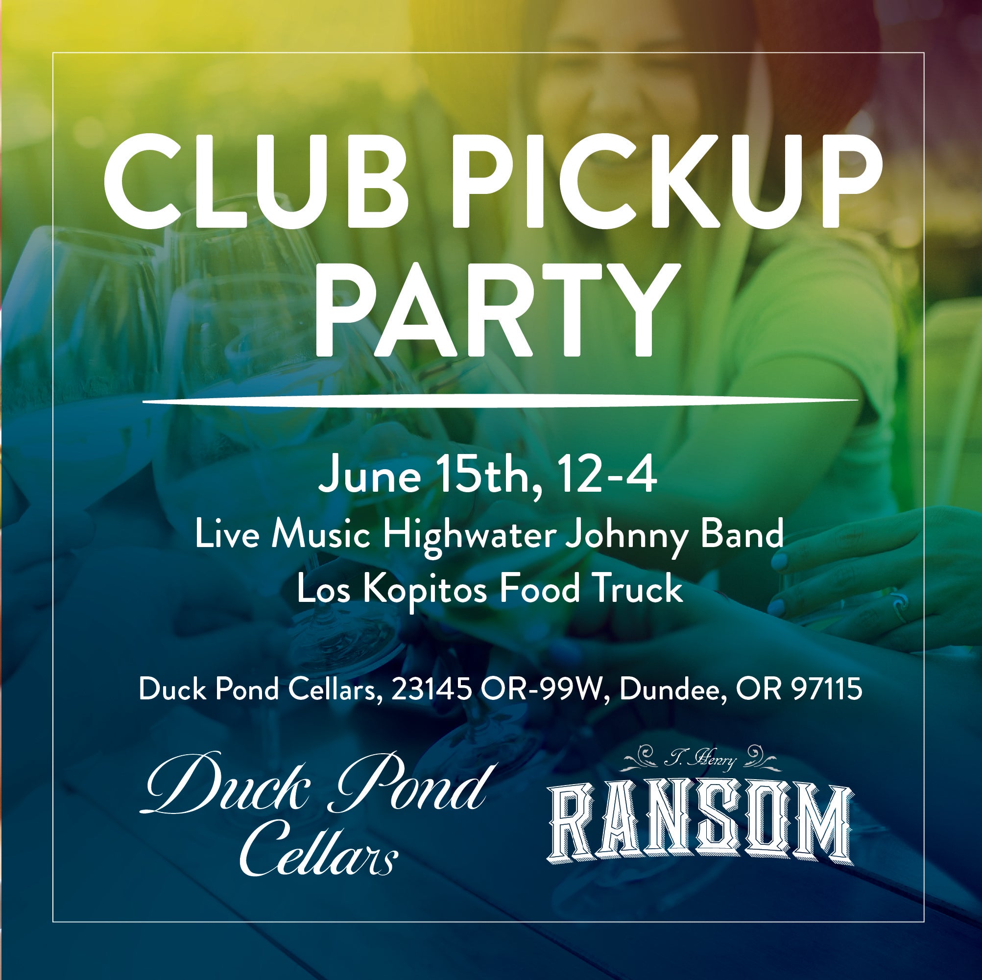 Club Party Pick Up – Duck Pond Cellars